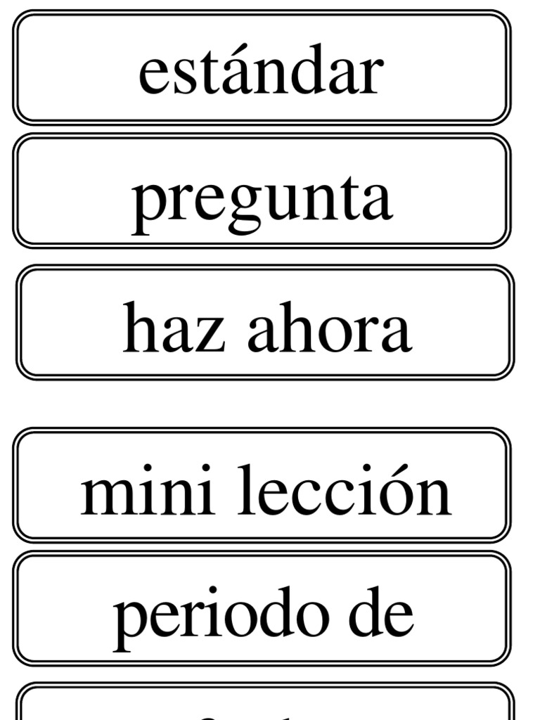 Daily Signs For Elementary Classroom - Spanish | PDF | Maestros | Escuelas