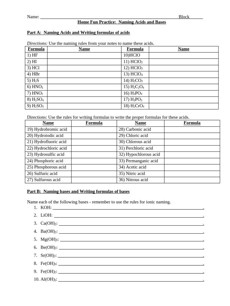naming_acids_and_bases_2020_ | PDF | Acid | Hydroxide