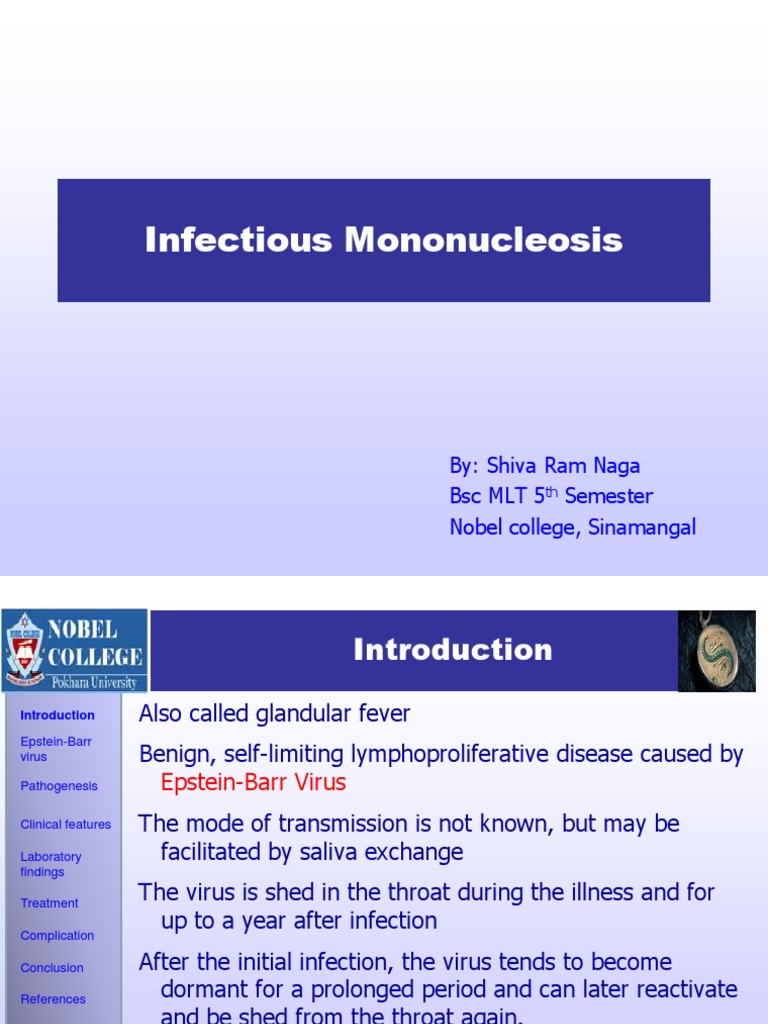 Infectious Mononucleosis | PDF | Virus | Infection