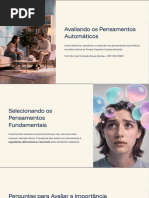 Roteiro de Questionamento Socrático na TCC | PDF | Terapia cognitiva ...