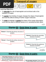 AQA A-level Biology: Haemoglobin Worksheet | PDF | Hemoglobin | Oxygen