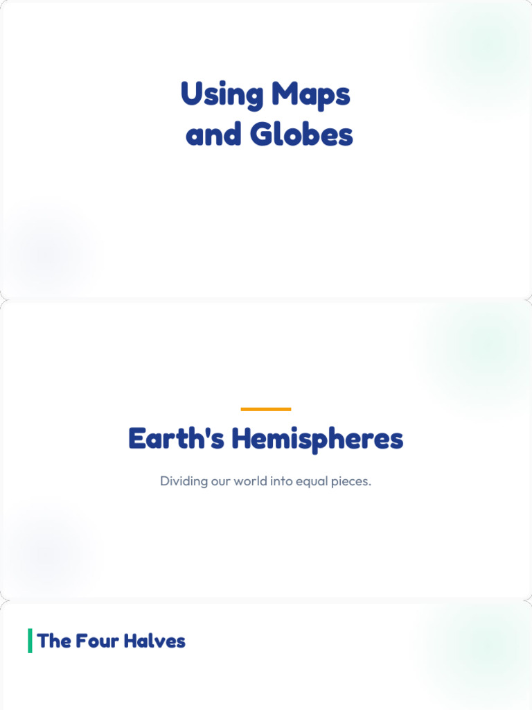 Using Maps and Globes Lesson | PDF