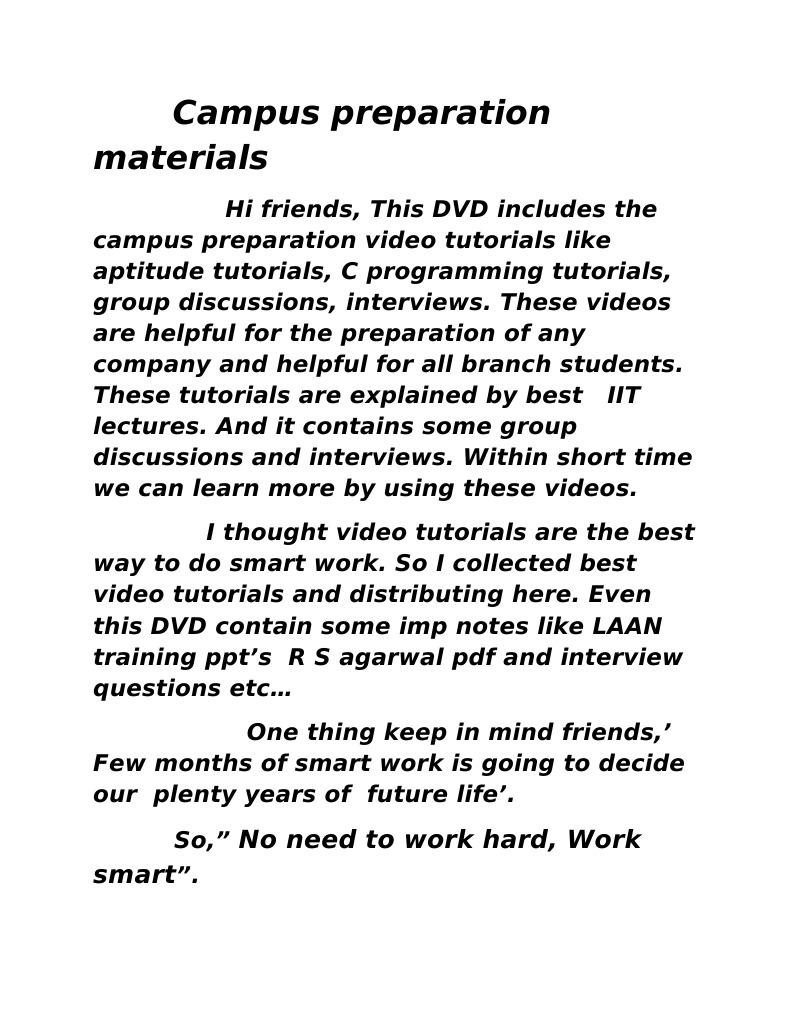 Campus Preparation Video Tutorials Guide | PDF | Business | Computers