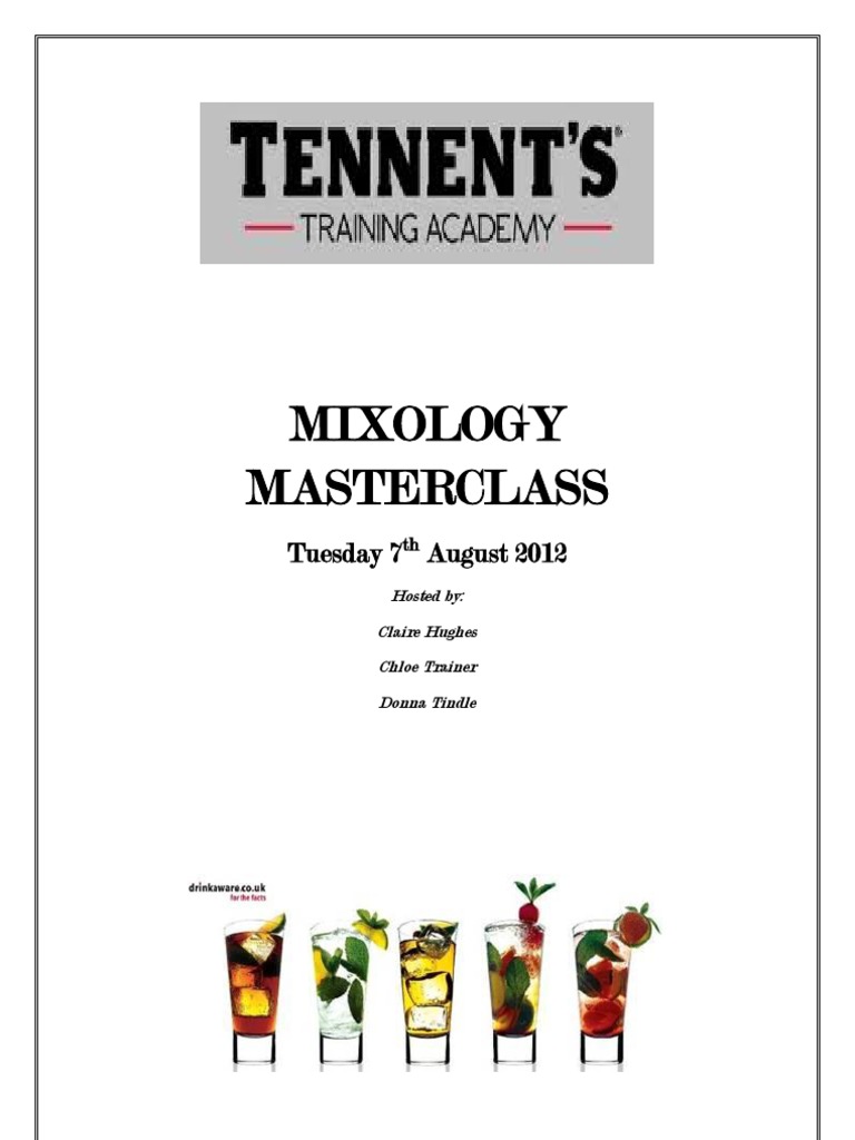 Mixology Masterclass | PDF | Cocktails | Bartending