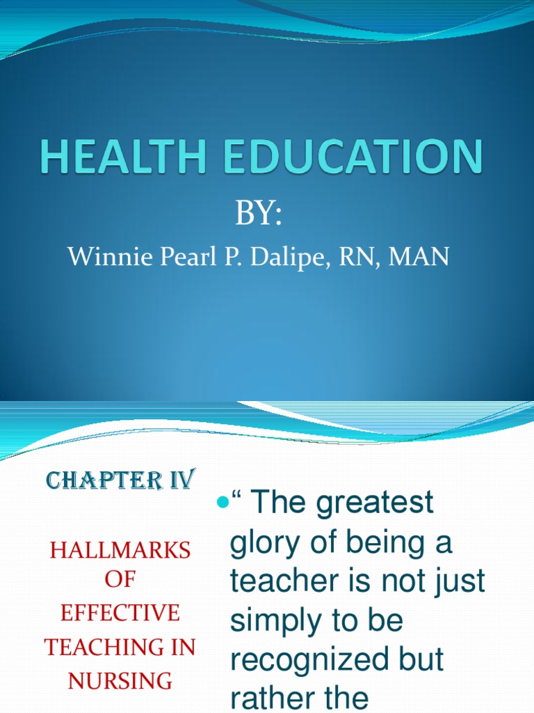 Health Education Week 4 | Download Free PDF | Teachers | Motivation