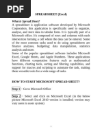 Essential Spreadsheet Features Explained | PDF | Spreadsheet ...
