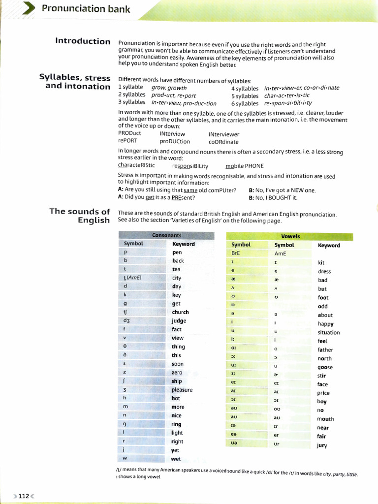 Pronunciation - Grammar business partner | PDF