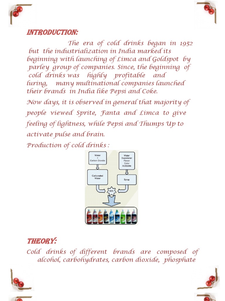 Determination of Contents of Cold Drinks | PDF | Soft Drink | Sucrose