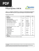 Polypropylene Technical Data Sheet | PDF | Strength Of Materials ...