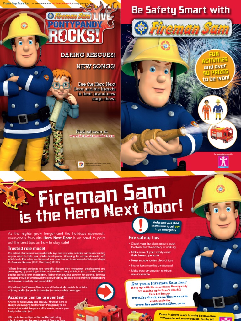 Fireman Sam Activity Book | PDF | Firefighter | Fire Engine