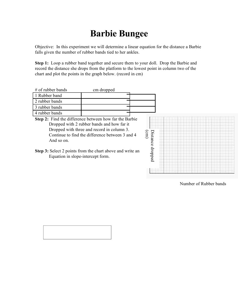 Barbie Bungee | PDF | Teaching Methods & Materials | Home & Garden
