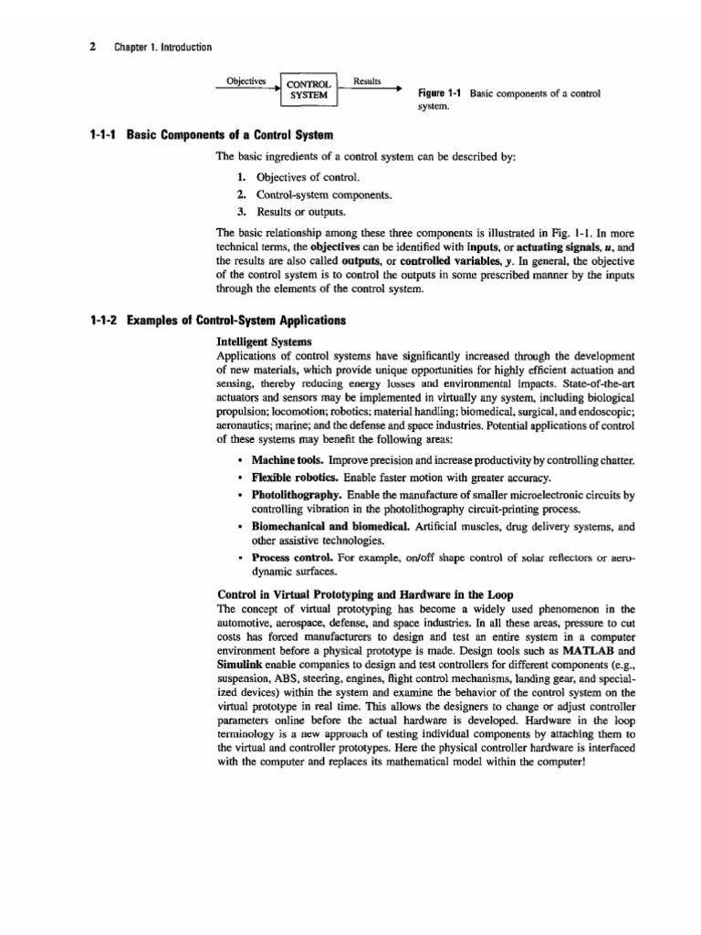 Intro to Control Systems - Components, Applications, and Examples | PDF ...