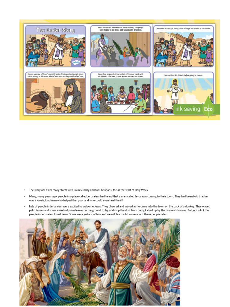 The Story of Easter Really Starts With Palm Sunday and for Christians | PDF