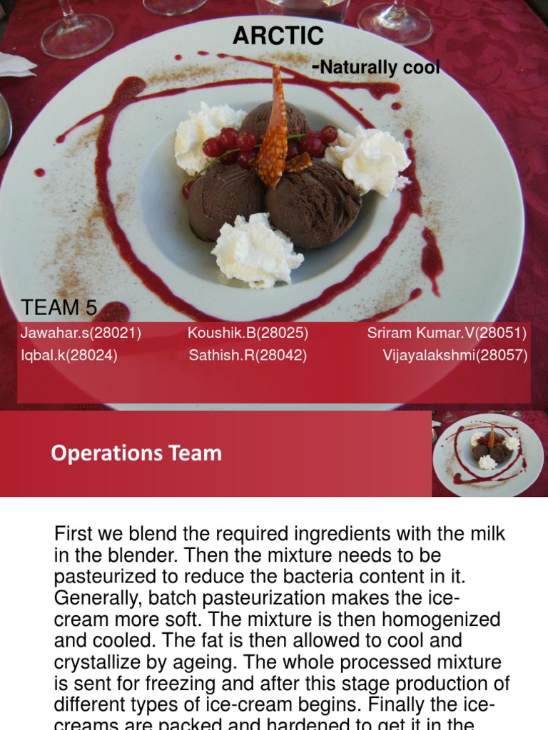 Analysis of Production Planning and Logistics for Arctic Ice Cream ...