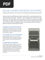 Nokia AirScale RRH 4T4R B7 Datasheet | PDF | Lte (Telecommunication ...