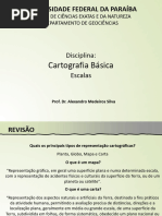 Escala Cartográfica: Tipos e Cálculos | PDF | Mapa | Cartografia