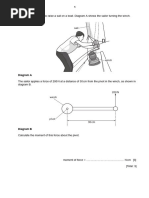 Principle of Moments Practice Questions | PDF | Lever | Classical Mechanics