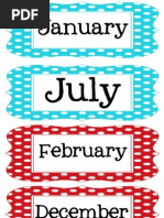 Multi Polka Dot Months | PDF