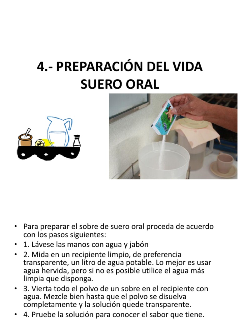 Preparacion de Vida Suero Oral