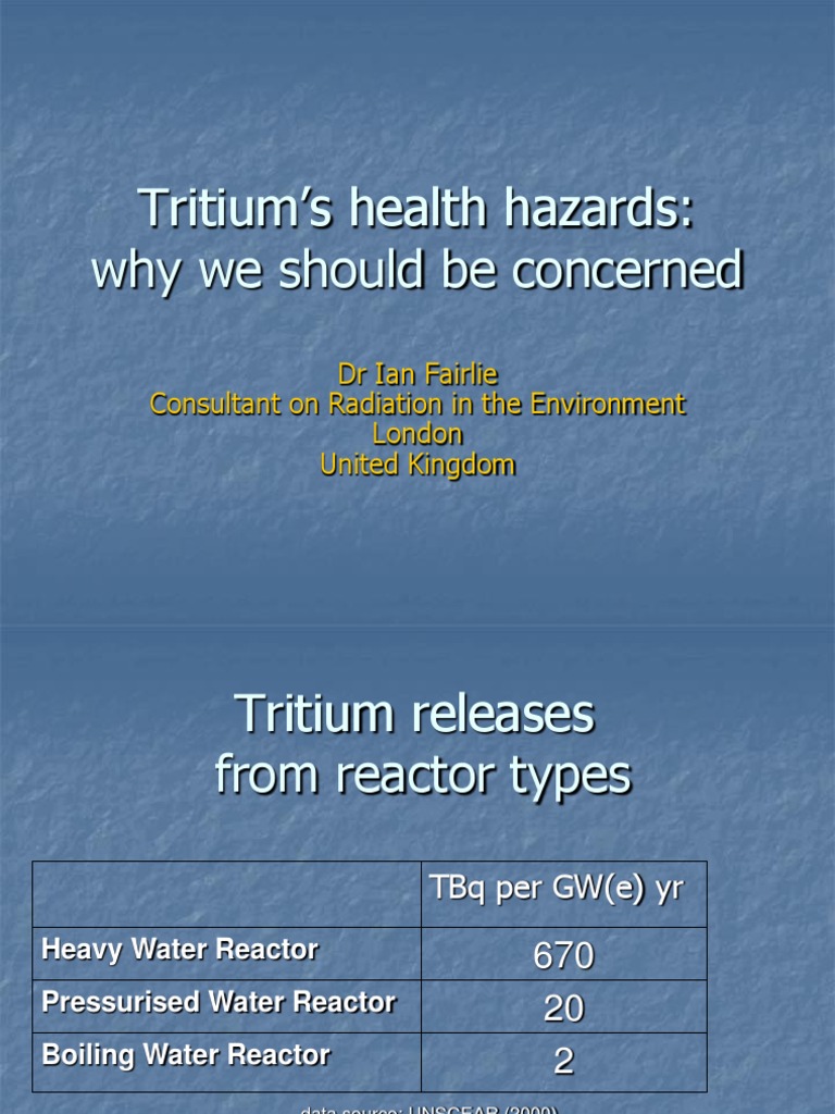 Tritium Risks Not Properly Assessed | PDF | Nuclear Power | Ionizing ...
