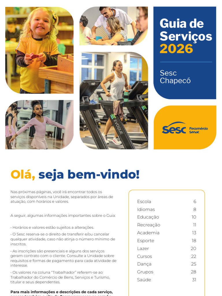 Guia de Serviços 2026 | PDF