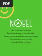Nobel Internship Program Overview | PDF | Workweek And Weekend | Internship