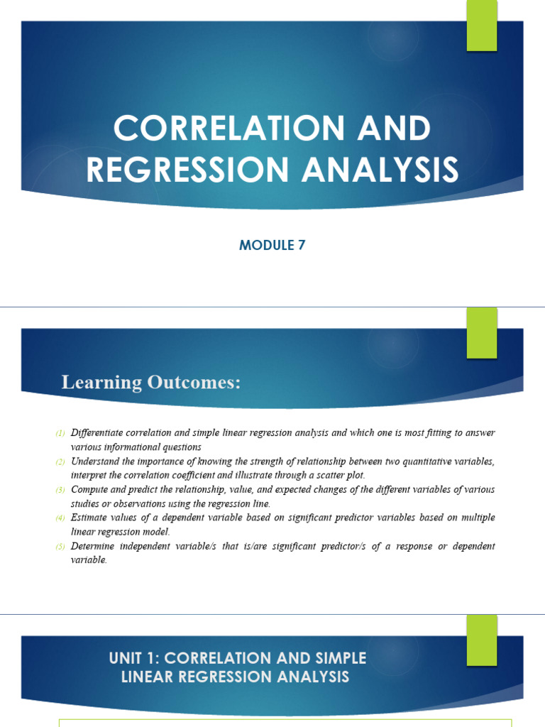 6_linear Correlation and Regression | PDF | Linear Regression ...