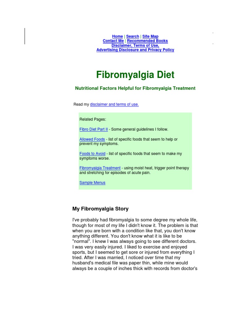 Fibromyalgia Diet: Nutritional Factors Helpful For Fibromyalgia ...