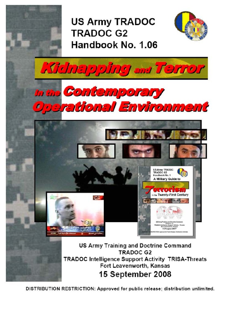 TRADOC G2 Handbook No.1.06, Kidnapping and Terror | PDF | Opposing ...