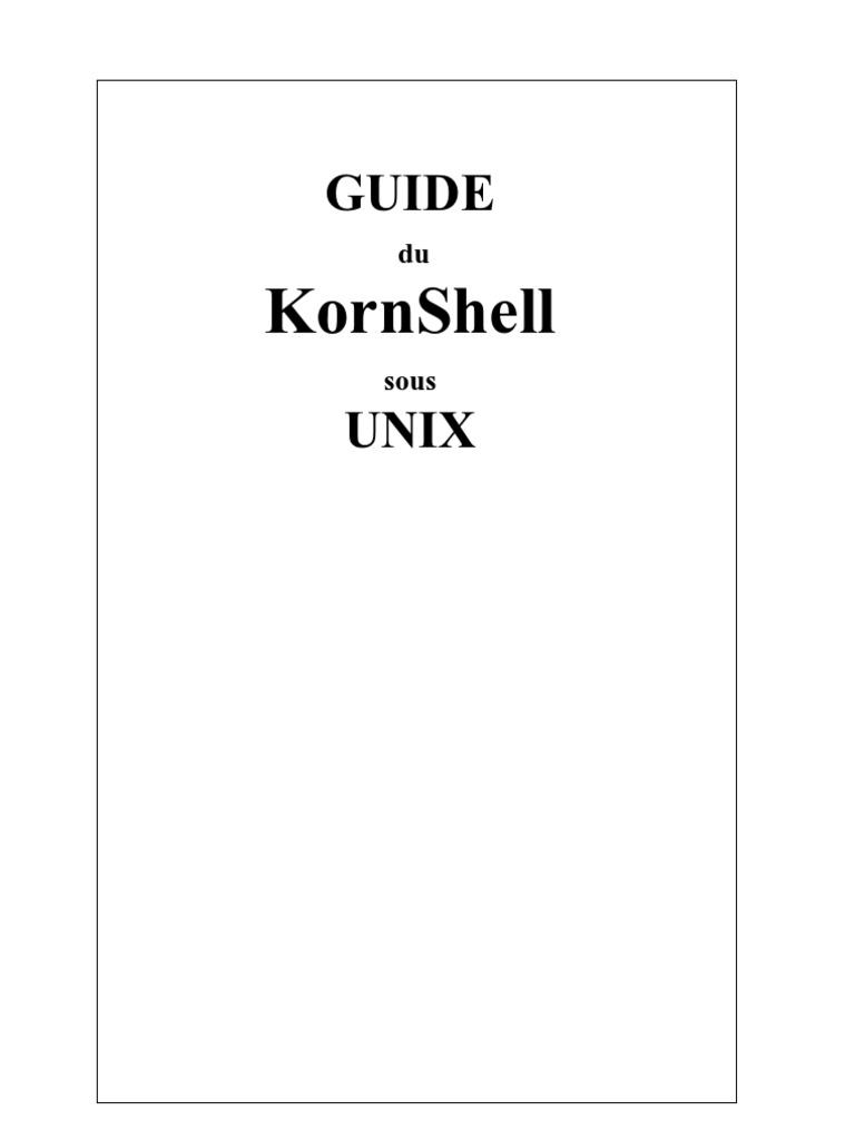 KornShell V4 | Descargar gratis PDF | C (Langage de programmation ...