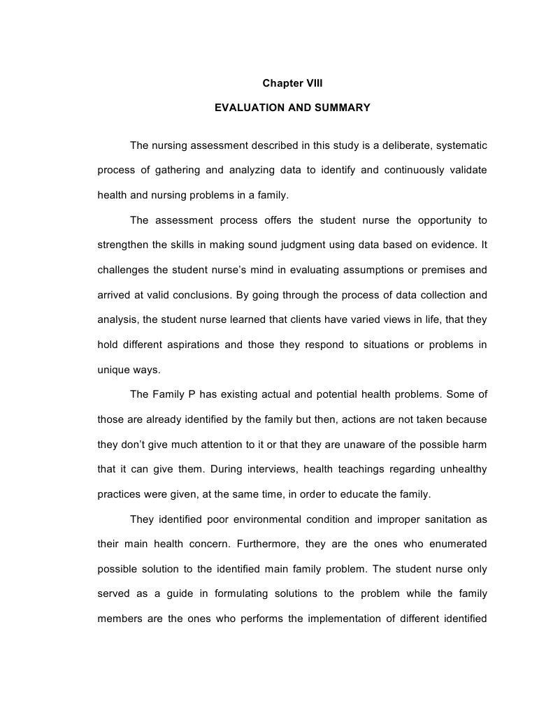 Family Case Study-Chapter 8 | PDF | Nursing | Educational Assessment