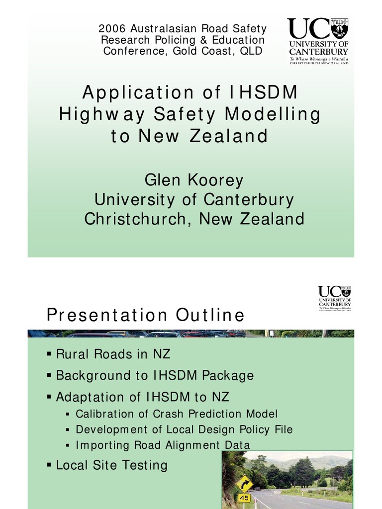 2006 Koorey Rspeconf Ihsdm | PDF | Highway | Transport
