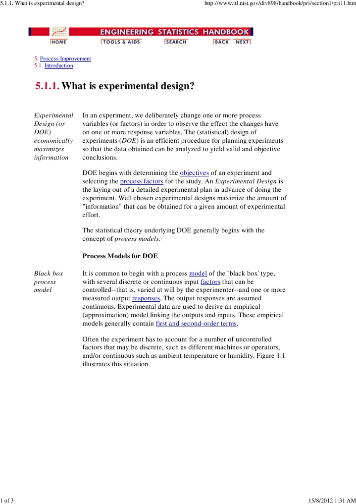 What Is Experimental Design? | PDF | Design Of Experiments | Experiment