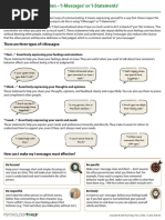 I-Statements for Kids Worksheet | PDF | Communication | Sibling