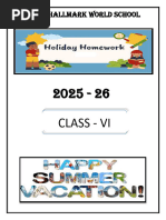 Class 6 Holiday Homework Guide | PDF | Leaf | Mathematics