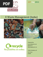 Project On E-Waste | PDF | Electronic Waste | Recycling