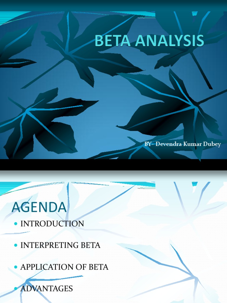 Beta Analysis | Download Free PDF | Beta (Finance) | Diversification ...