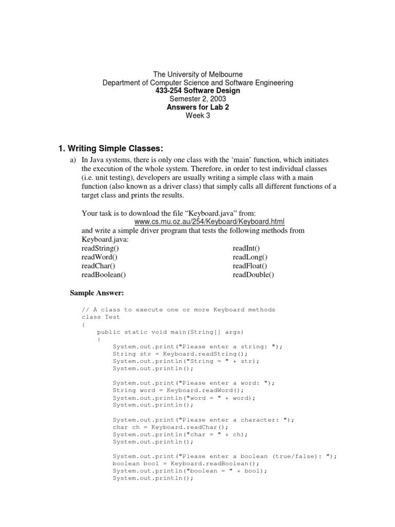 Lab 2 Week 3 Answers Pdf Integer Computer Science Boolean Data Type 2063