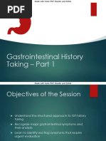 Gastrointestinal History Taking Guide | PDF | Human Diseases And ...