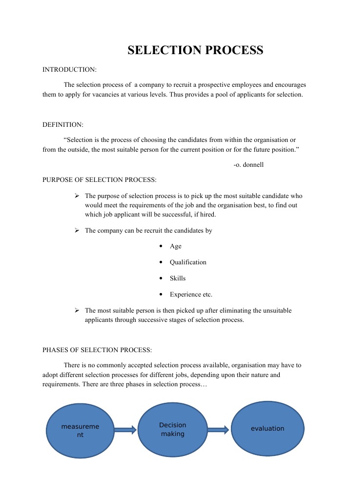 A Guide to Developing an Effective Employee Selection Process | PDF