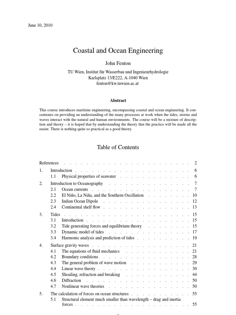 Coastal and Ocean | PDF | Viscosity | Atmospheric Circulation