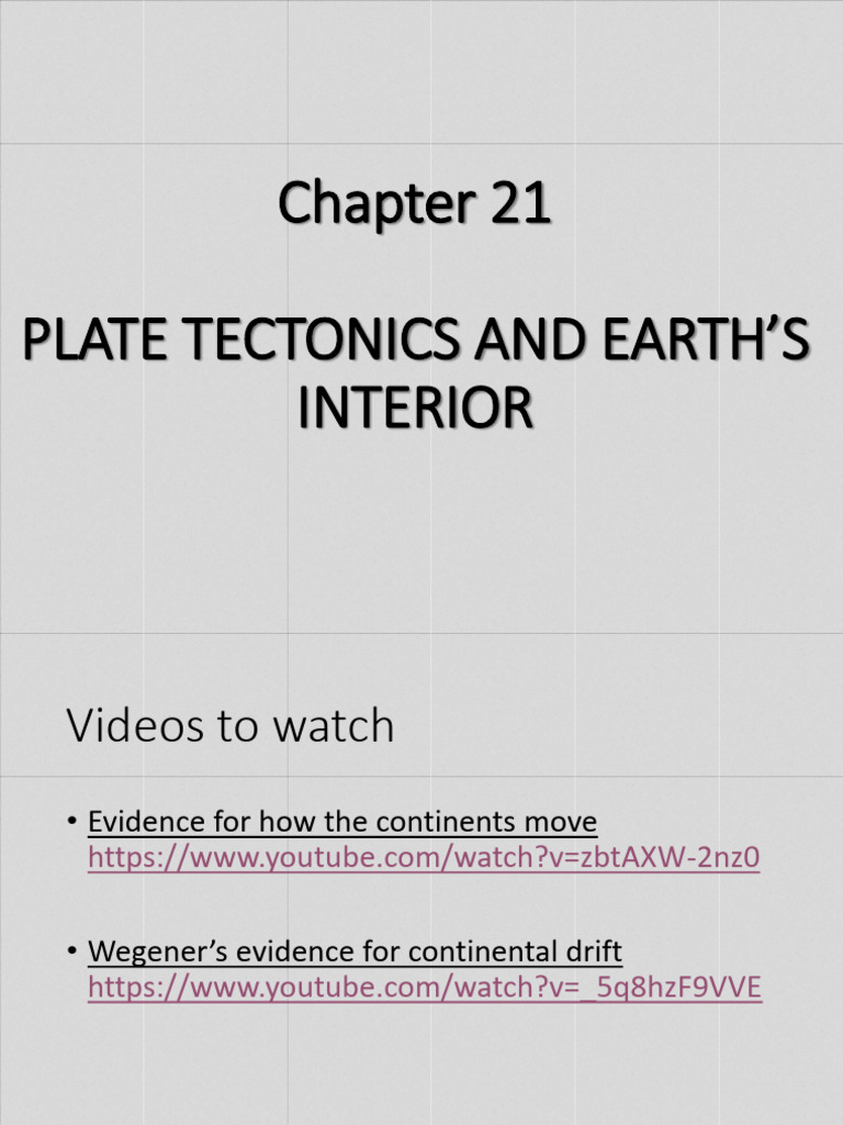 2026 Chapter 21 Plate Tectonics and Earths Interior | PDF | Plate ...