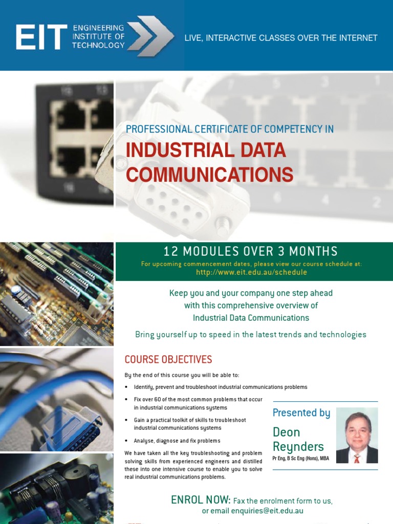 Industrial Data Communications: 12 Modules Over 3 Months | PDF ...