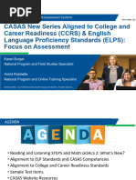 CASAS ABE/ESL Score Levels Overview | PDF | English As A Second Or ...
