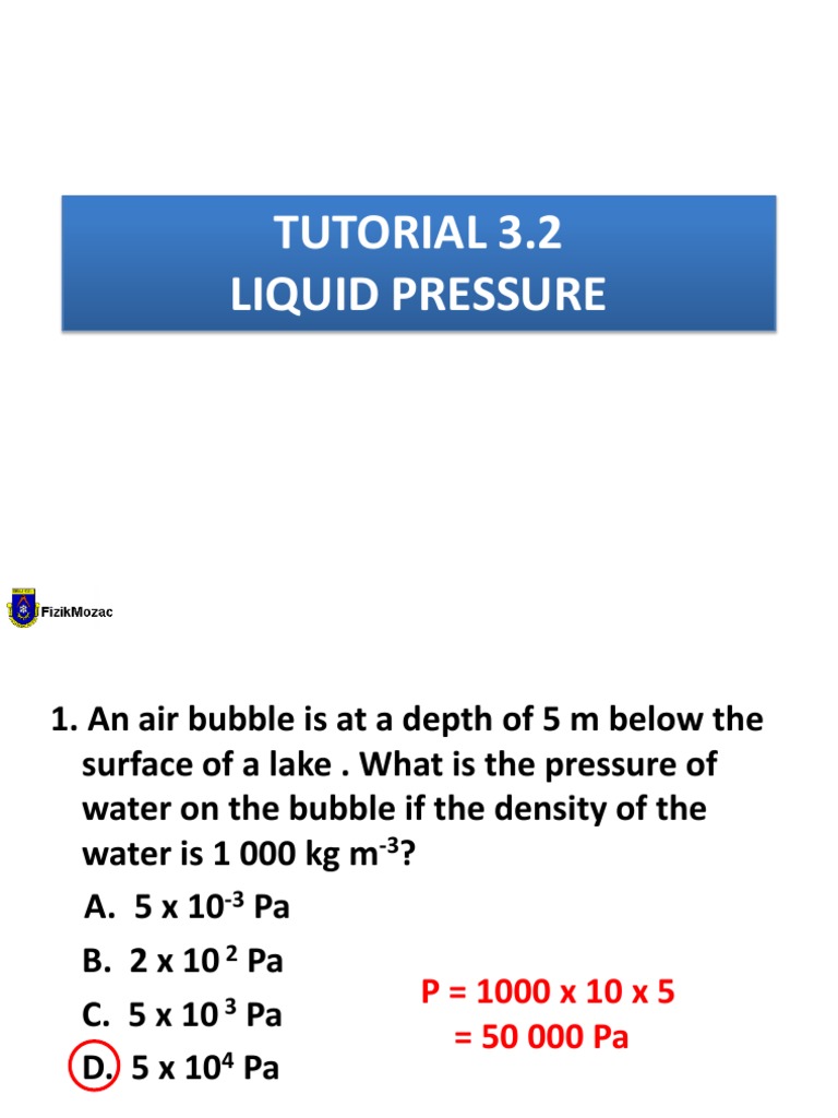 Tutorial 3.2 | Pressure | Density
