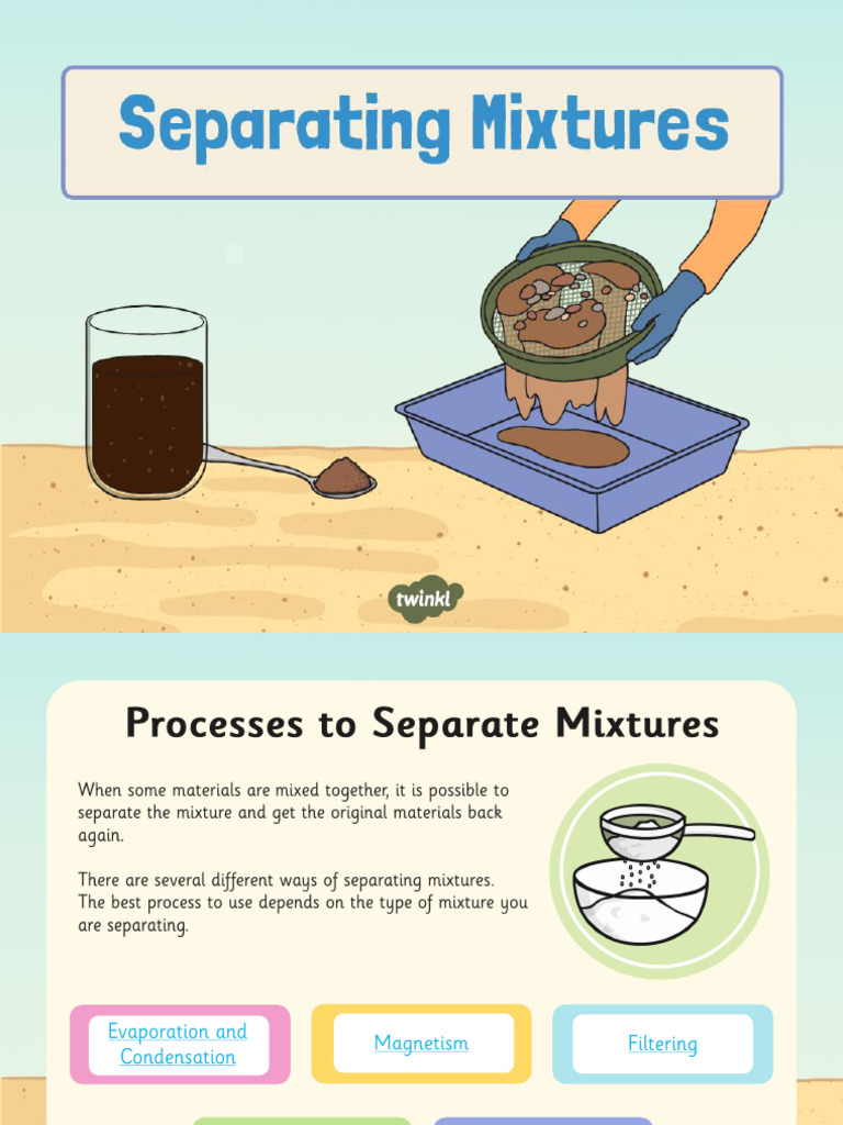 Separating Mixtures Powerpoint in PDF | PDF