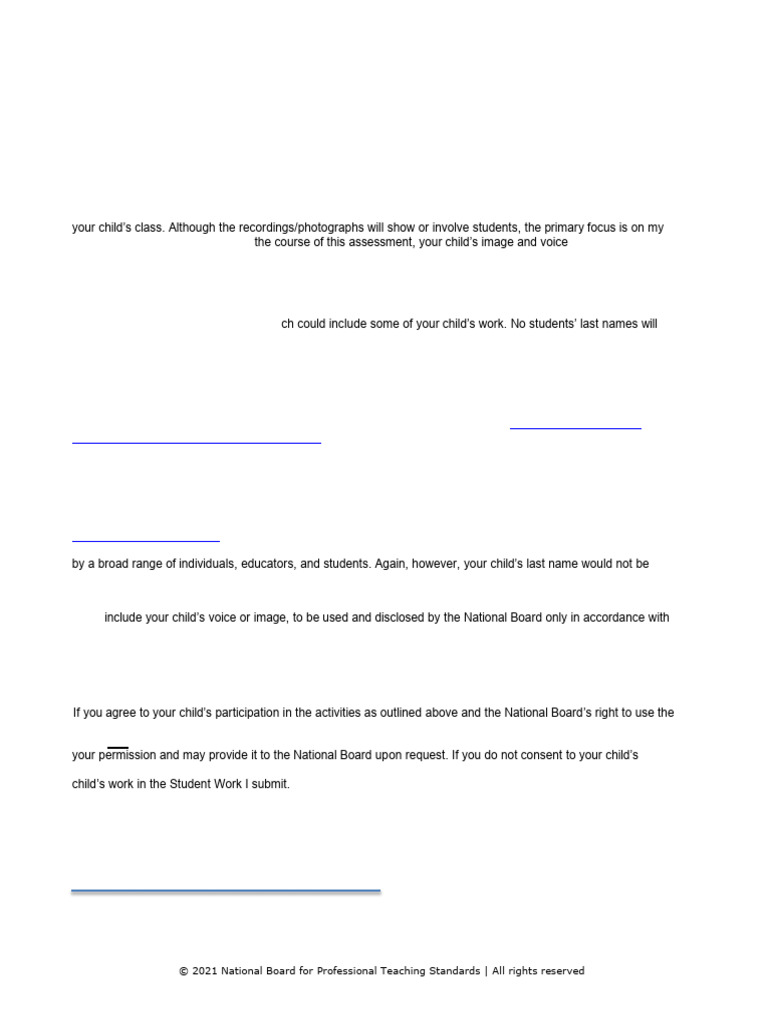 Student Release Form (English) | PDF | Educational Assessment | Teachers