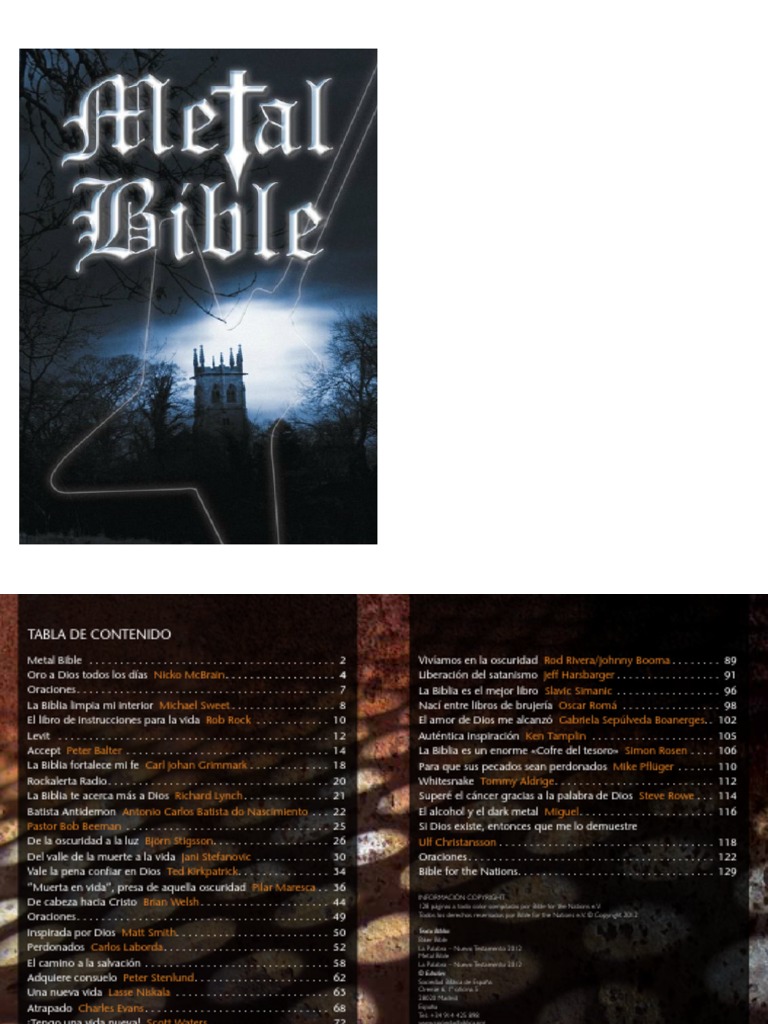 Metal Bible | PDF | Pecado | Jesús