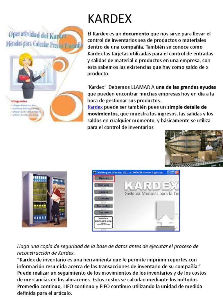 Definición y uso del Kardex en logística | PDF