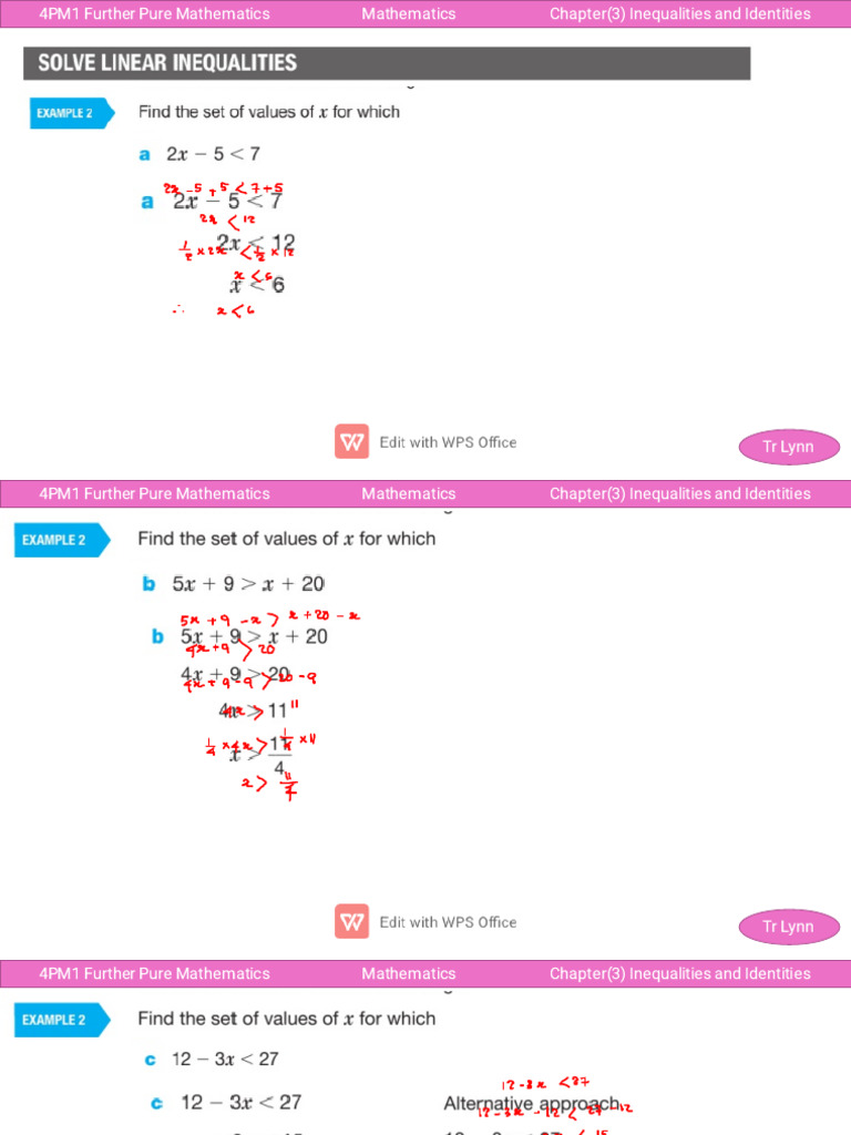 Chapter(3) Inequalities and Identities | PDF | Mathematics | Science